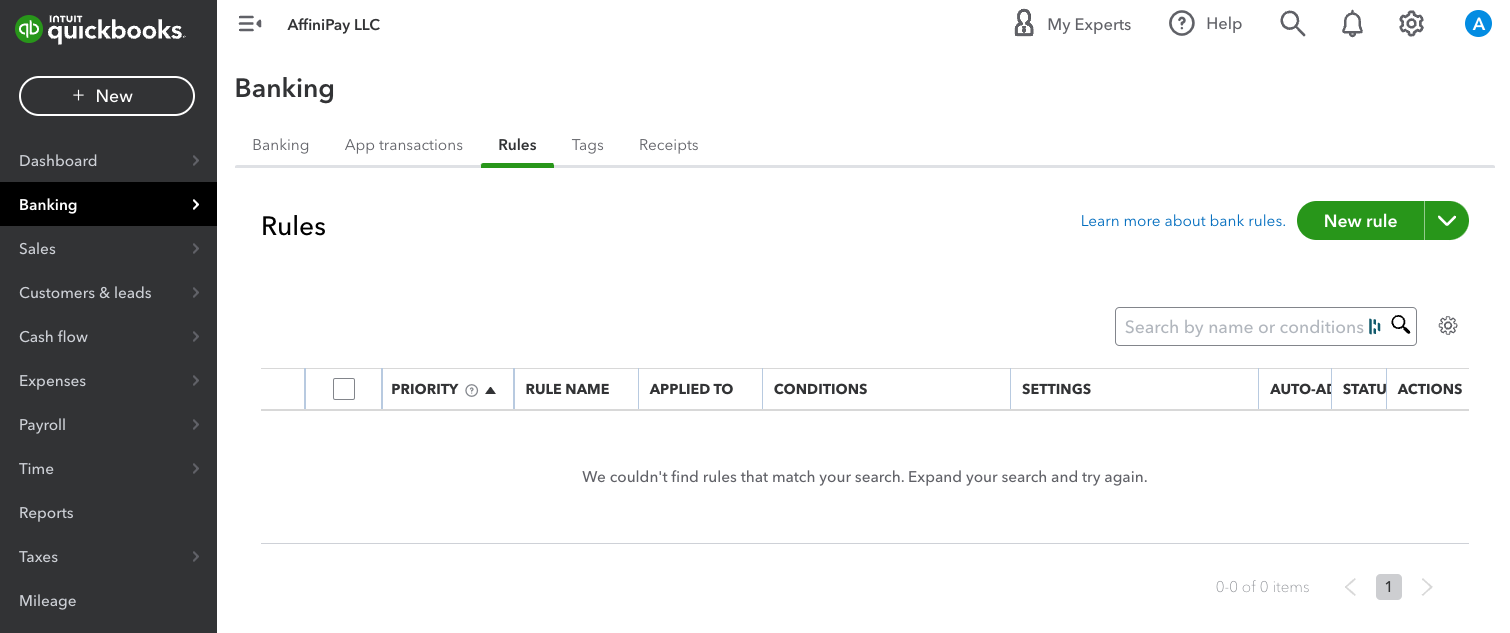 QuickBooks Online Integration – AffiniPay