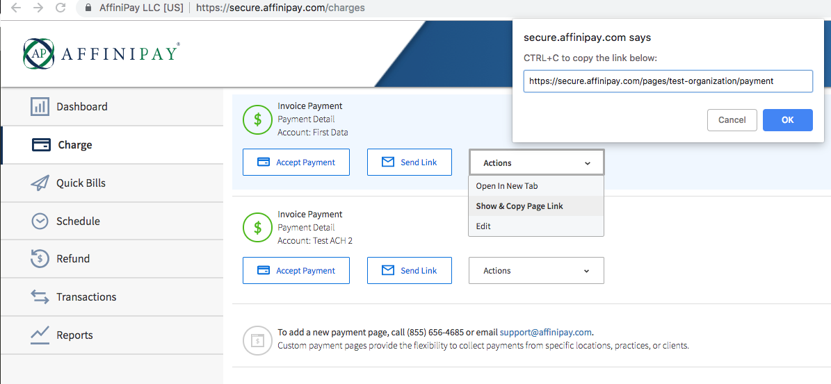 How to add a payment button to your website – AffiniPay