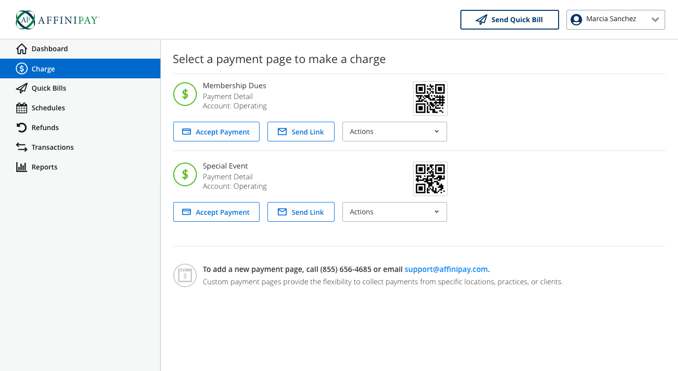 How to view your QR code – AffiniPay